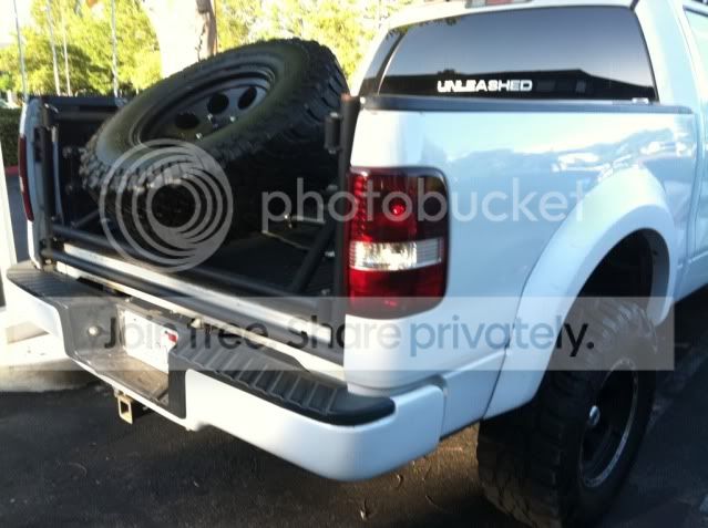 Custom Tire Gate with Rim and 35" - Ford F150 Forum - Community of Ford ...