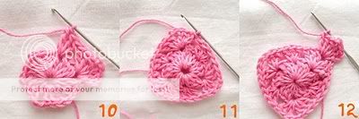 Triunghiuri crosetate - diferite modele explicate - Articole crosetate ...